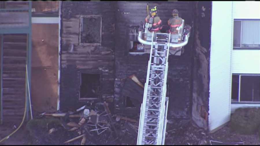 Images: Fire damages 3 floors of Independence apartment building