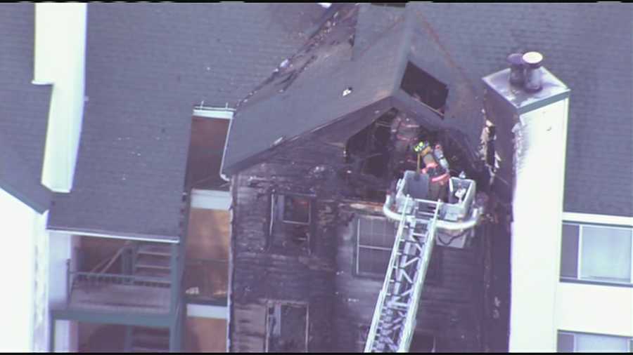Images: Fire damages 3 floors of Independence apartment building