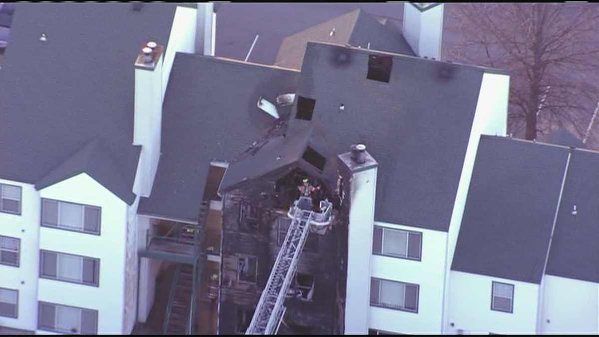 Images: Fire damages 3 floors of Independence apartment building