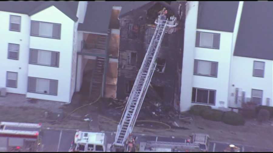 Images: Fire damages 3 floors of Independence apartment building