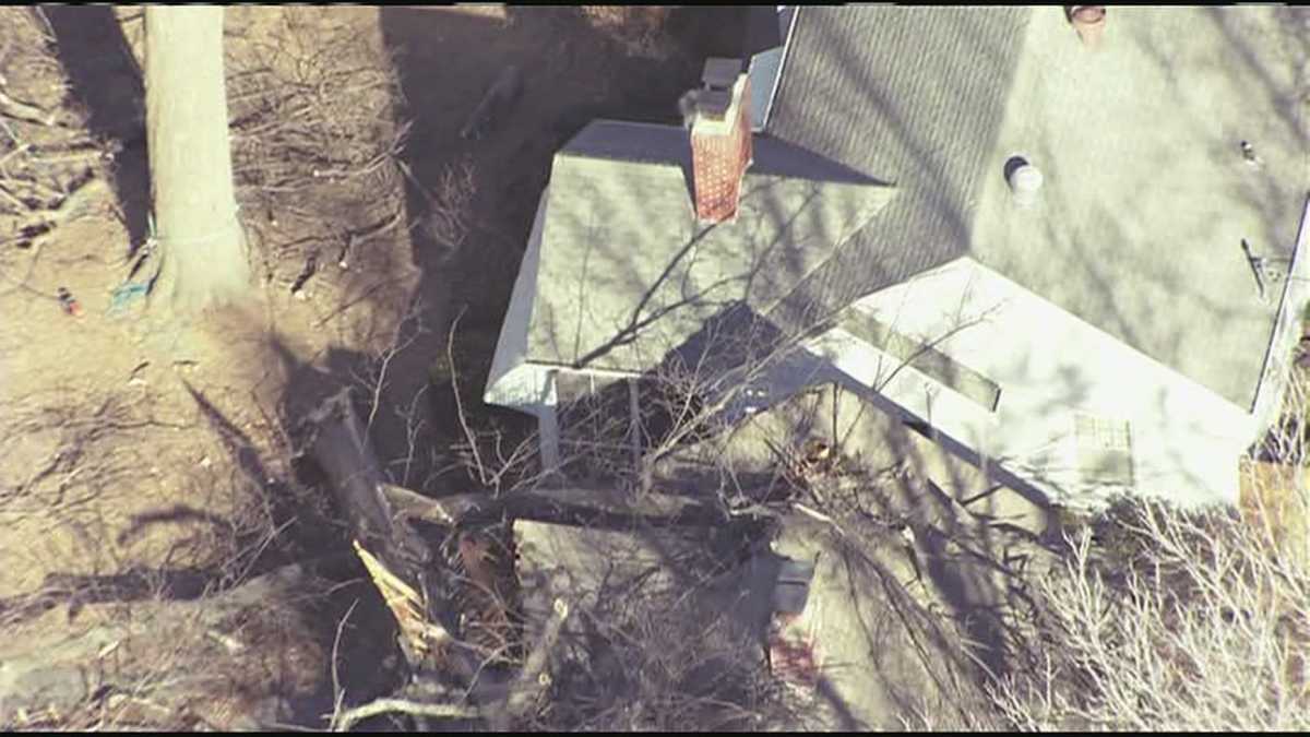 Images: Tree smashes into house on Ward Parkway Plaza