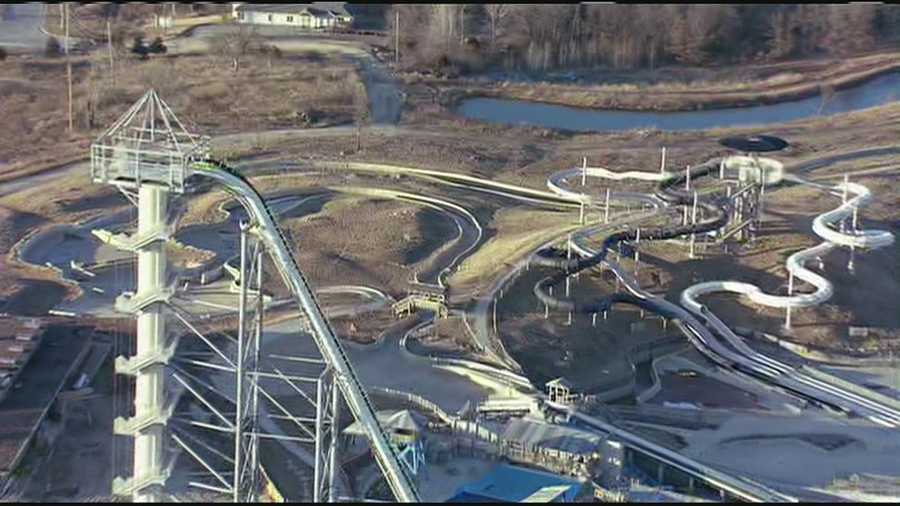 New images of world's largest water slide under construction