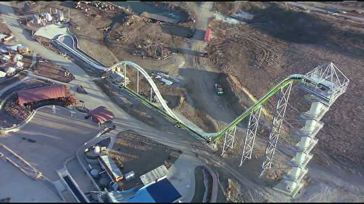 New images of world's largest water slide under construction