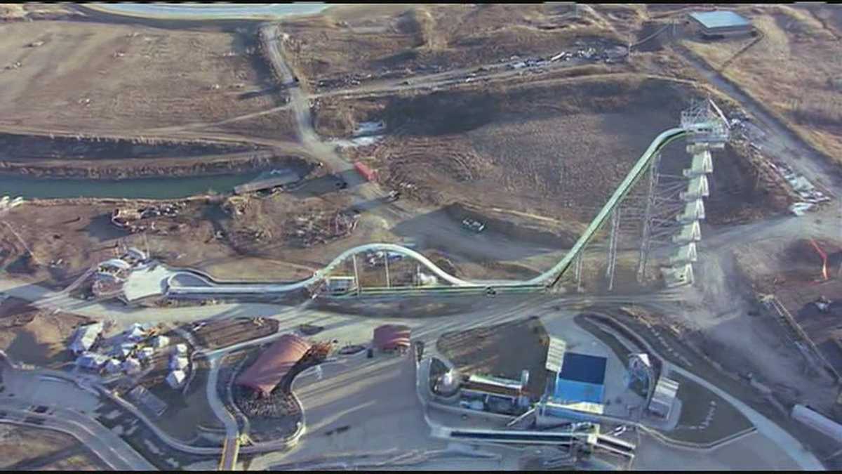 New images of world's largest water slide under construction