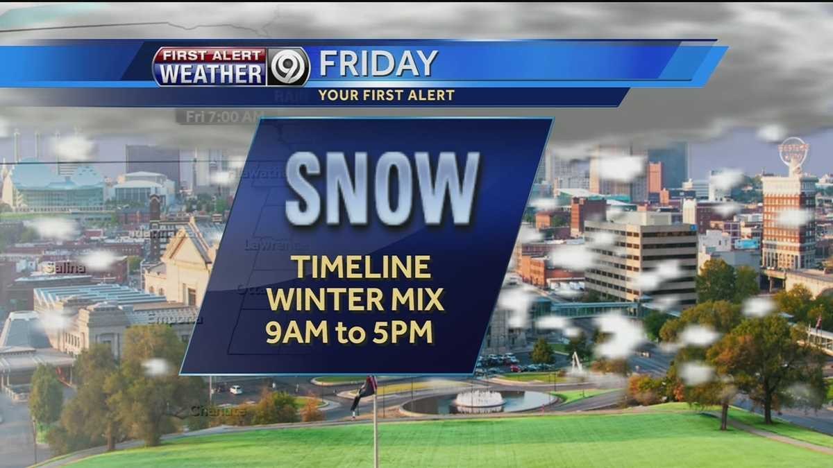 See updated hour-by-hour time line for Friday's wintry mix