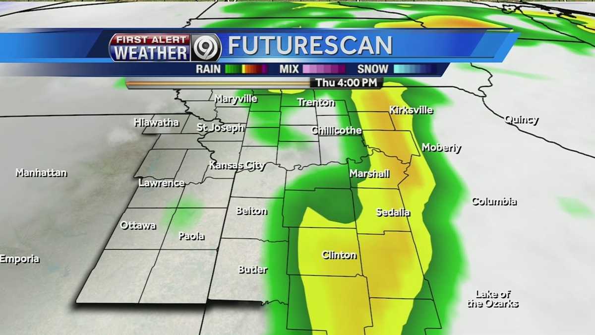 See time line for stormy weather Thursday