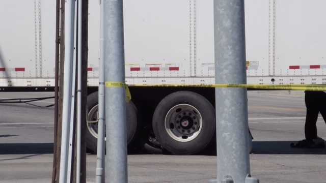Images: Motorcycle slides under tractor trailer