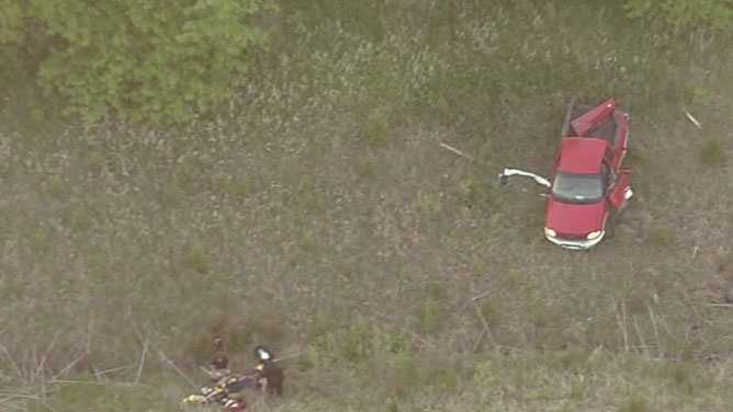 Driver ejected in rollover crash on US 69 near 199th Street