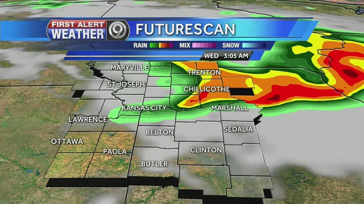 See timeline for stormy weather Tuesday, Wednesday