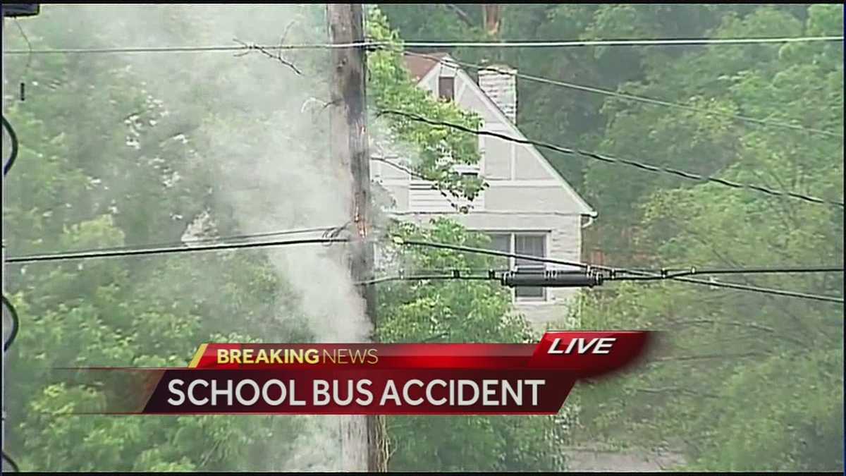 Images: School bus crash at Raytown Road and Blue Ridge Cutoff