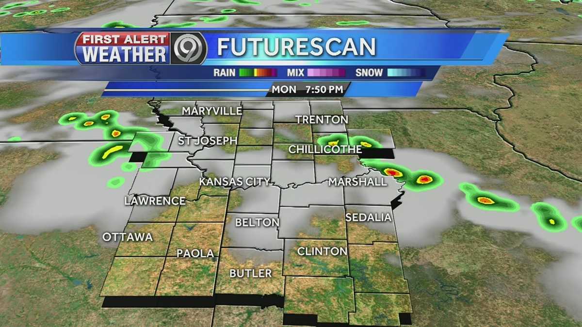 Hour-by-hour forecast shows overnight severe weather threat