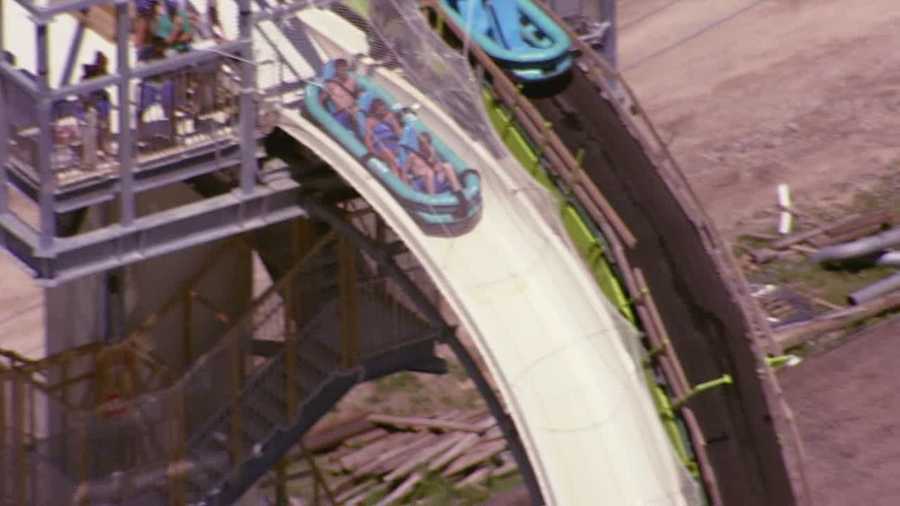 Images: See the world's tallest water slide in action
