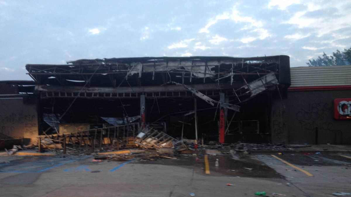 Images: Gas station destroyed in Ferguson riots
