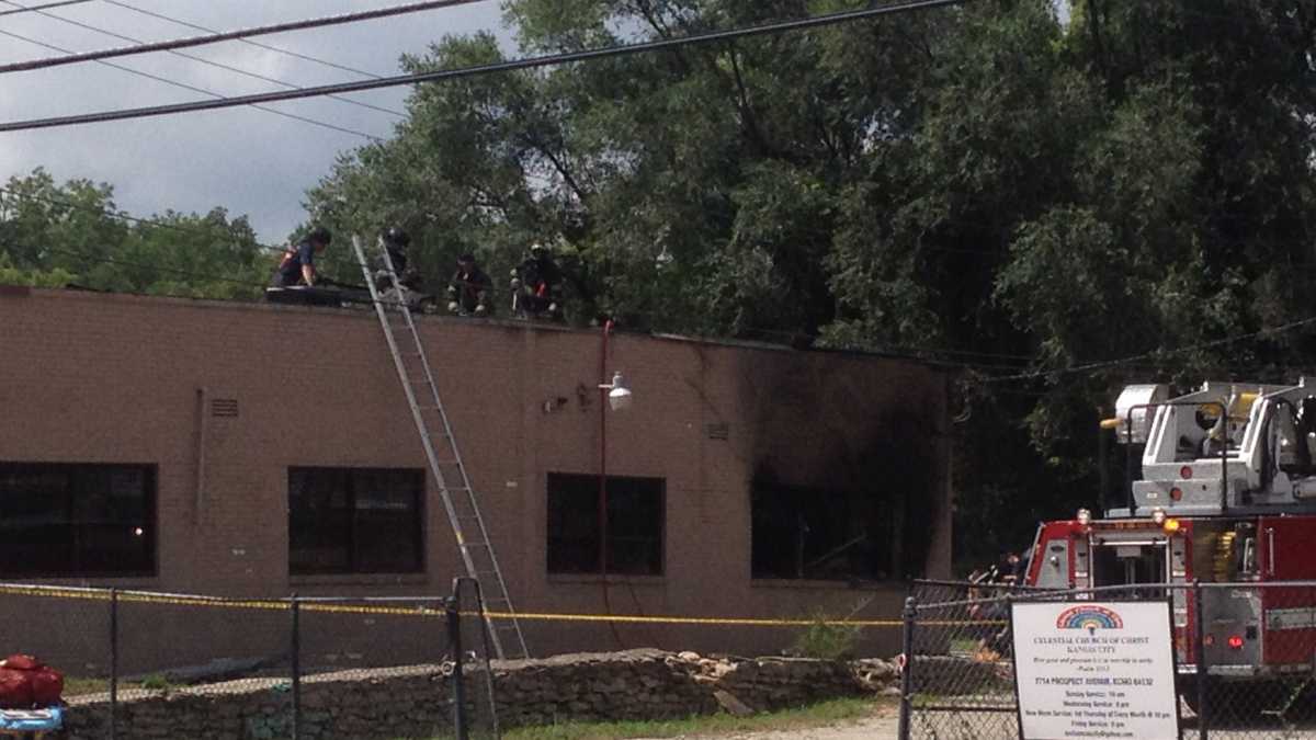 Fire damages building at 77th and Prospect