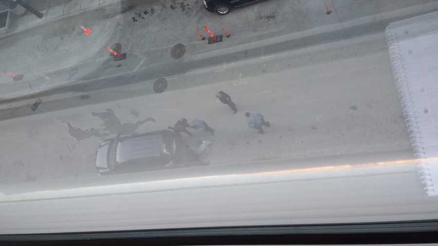 Images Police Shoot Bank Robbery Suspect