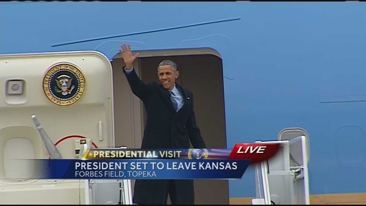 See images of President Obama's visit to KU