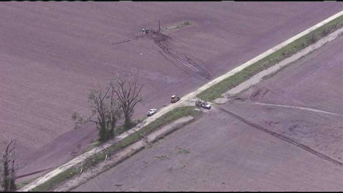 Aerial images of weekend storm damage