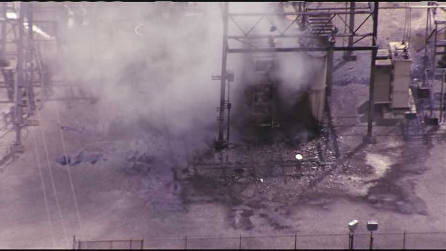 Large transformer explodes near Quindaro power station