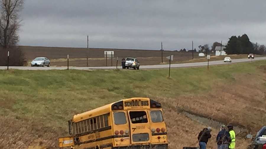Students injured in school bus crash in northeast Kansas