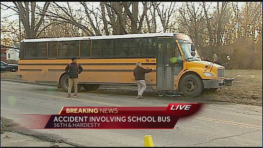 School bus involved in Kansas City crash