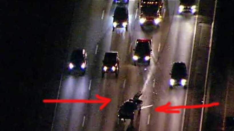 Wrecks snarl westbound run in Grandview Triangle