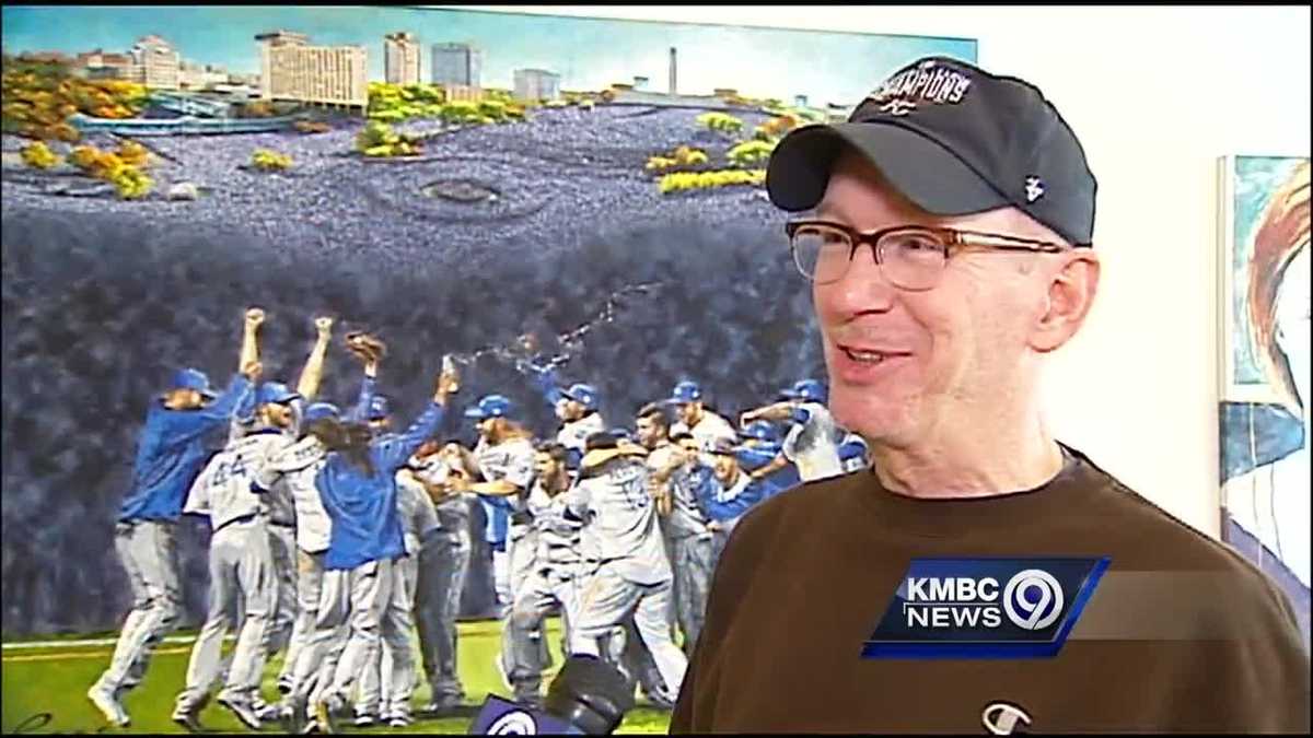 Artist completes mural commemorating Royals' World Series title