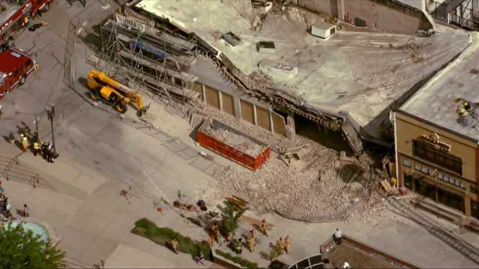 Images: Building in Liberty's historic square partially collapses