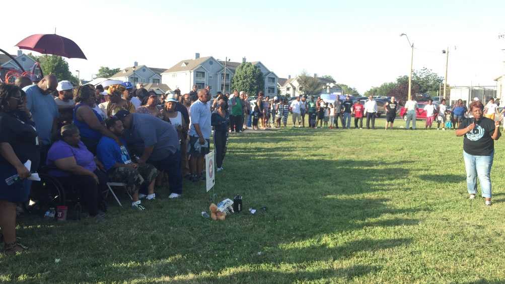 Young homicide victim remembered in emotional vigil