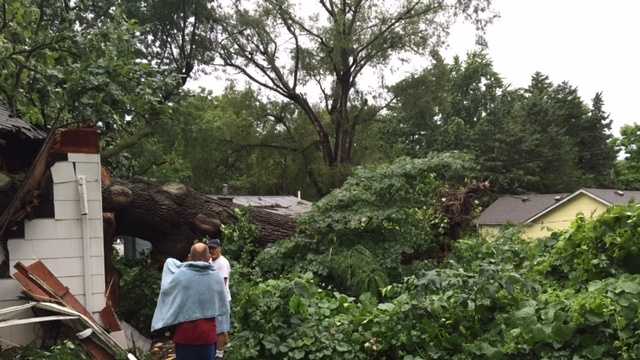 Take a look at Tuesday's storm damage