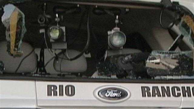 Rio Rancho police speed SUV vandalized
