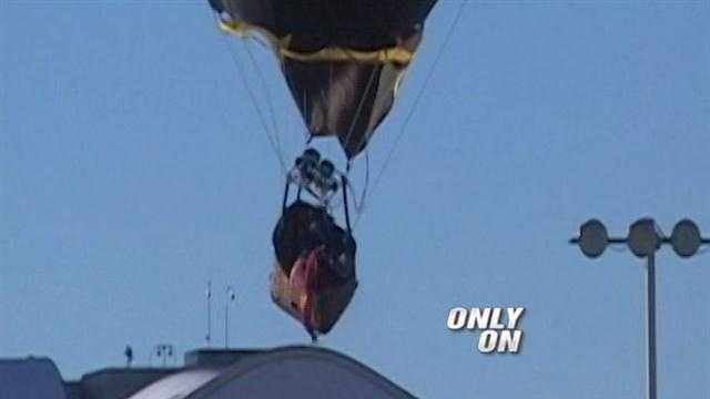 Man speaks after accident in the hot-air balloon