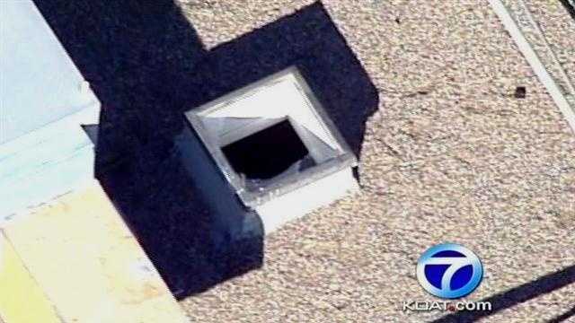 Photos: Teen falls through skylight