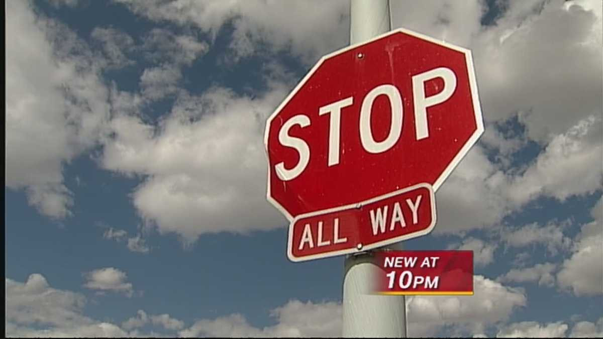 Drivers roll through stop sign in South Valley