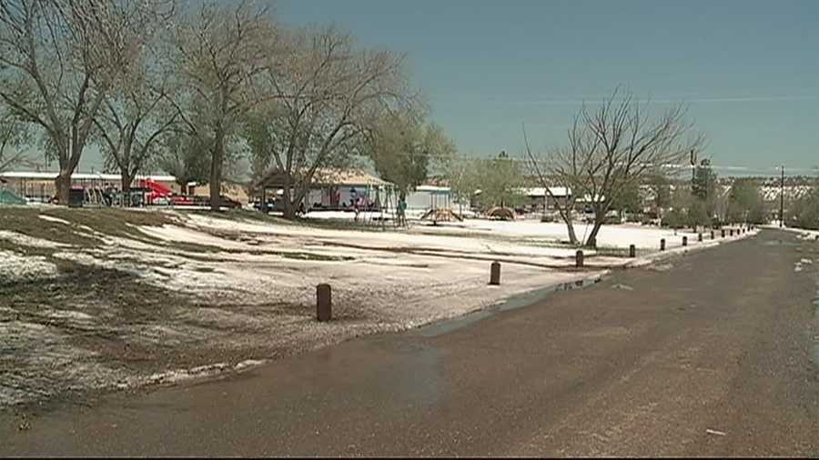 2 feet of hail blankets Santa Rosa
