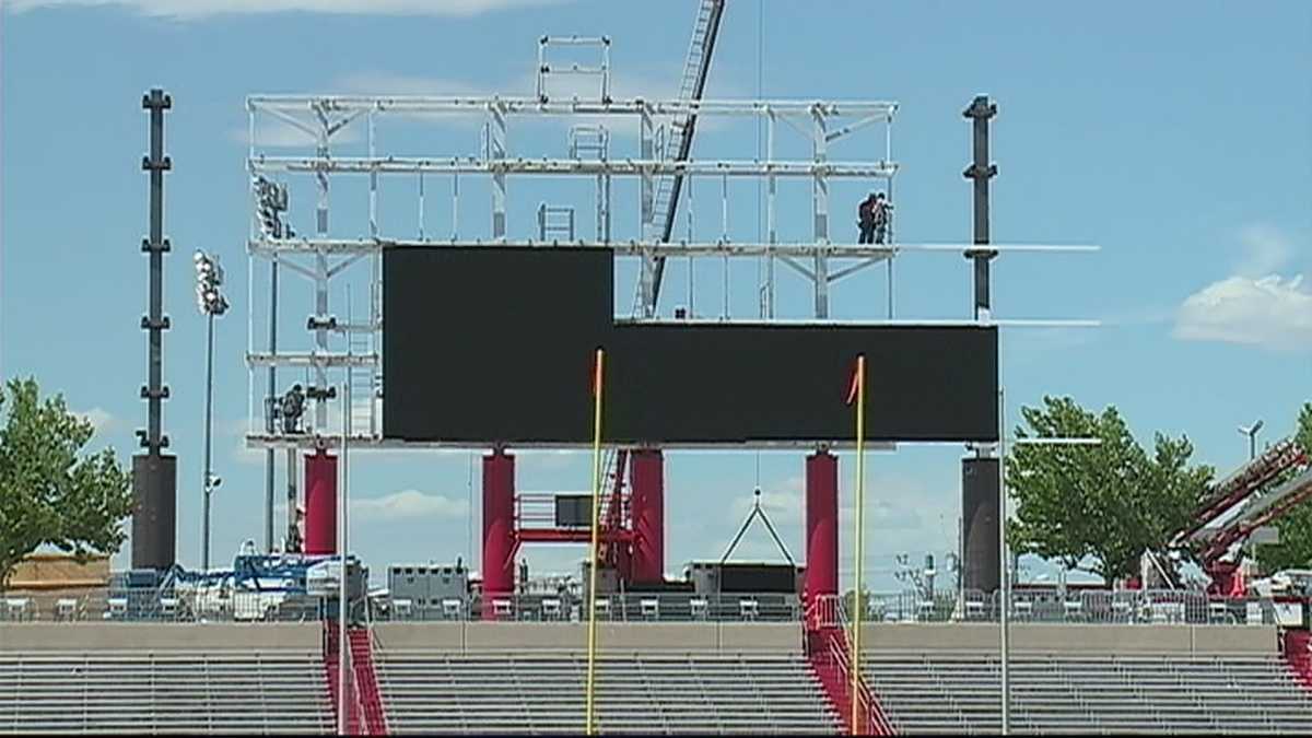 University Stadium's new scoreboard nears completion