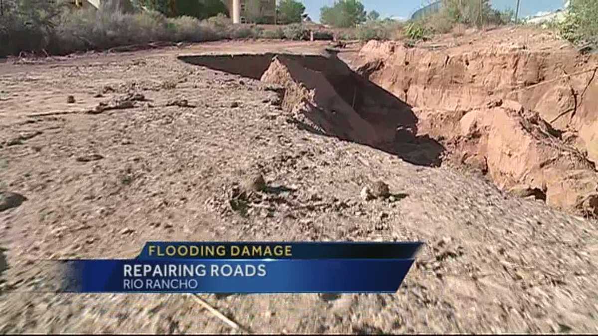 Rio Rancho works to repair damaged roads