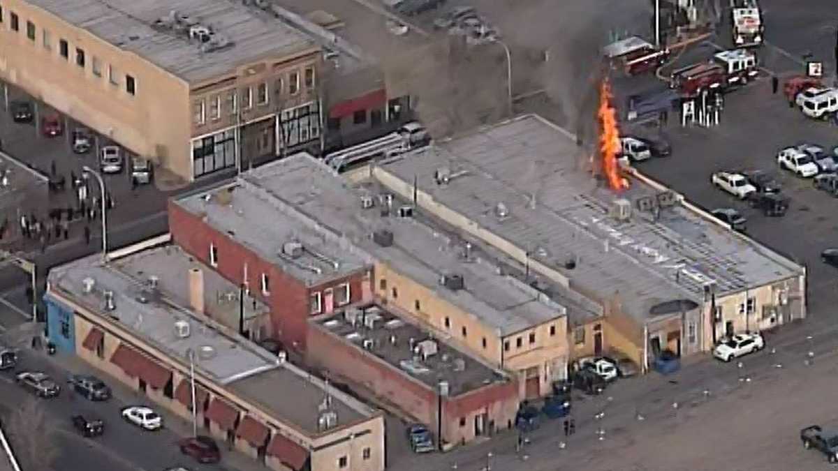 PHOTOS: Fire sparks in downtown Albuquerque