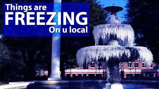 PHOTOS: Things are freezing on u local