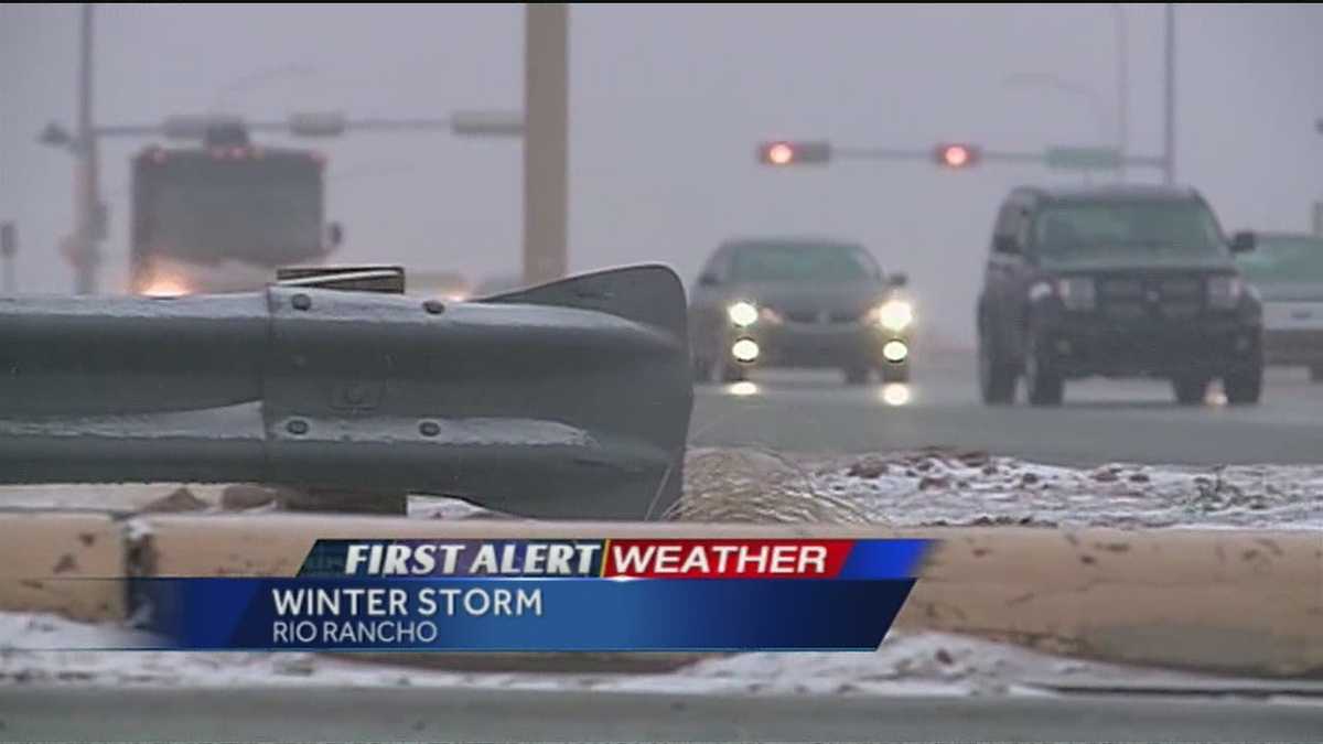 Rio Rancho deals with snow, slippery roads