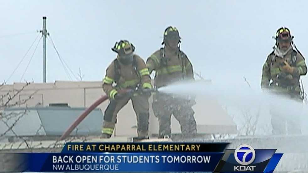 Elementary school fire ruled accidental