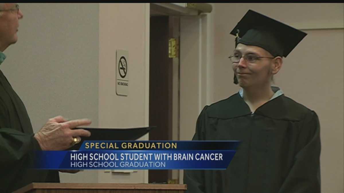 Student suffering from brain tumors earns diploma