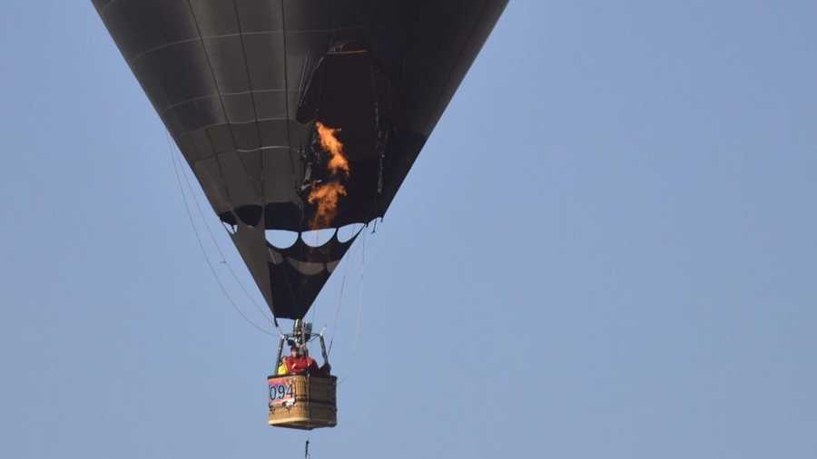 Balloon burned during flying competition