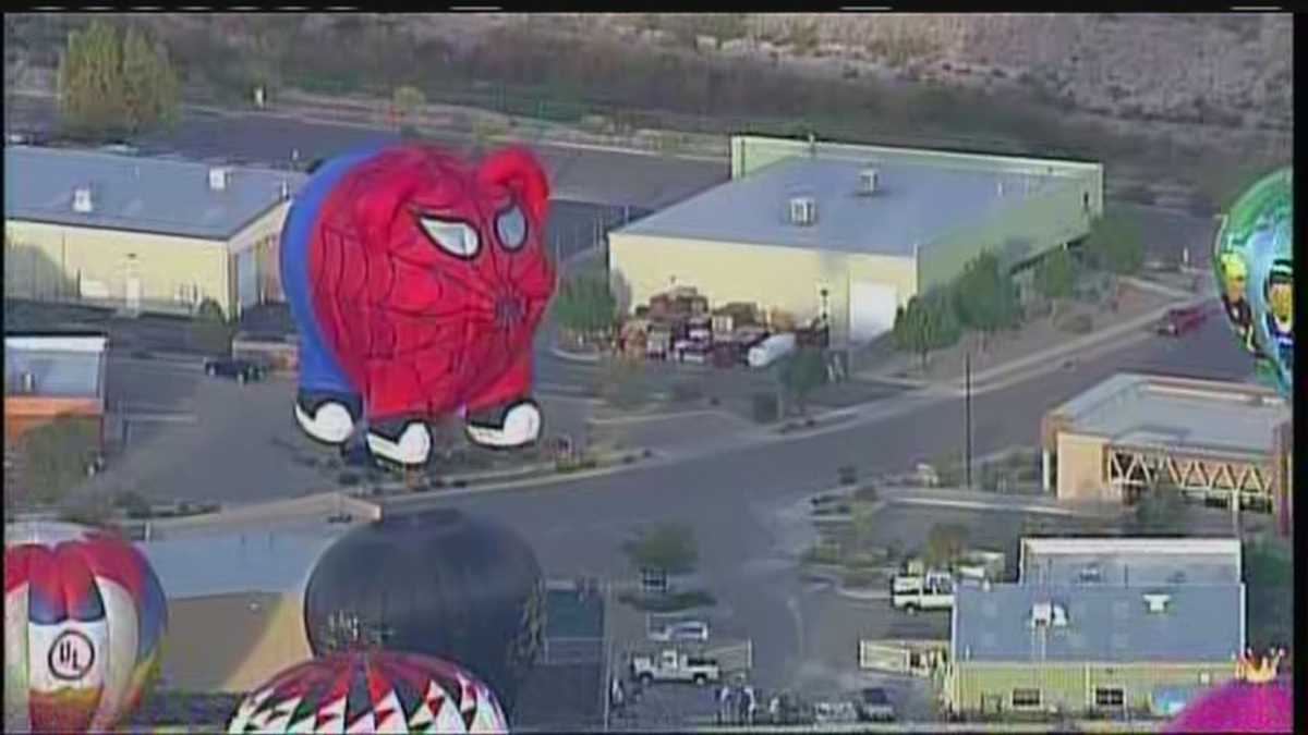 Balloons aloft above ABQ for Fiesta Tuesday
