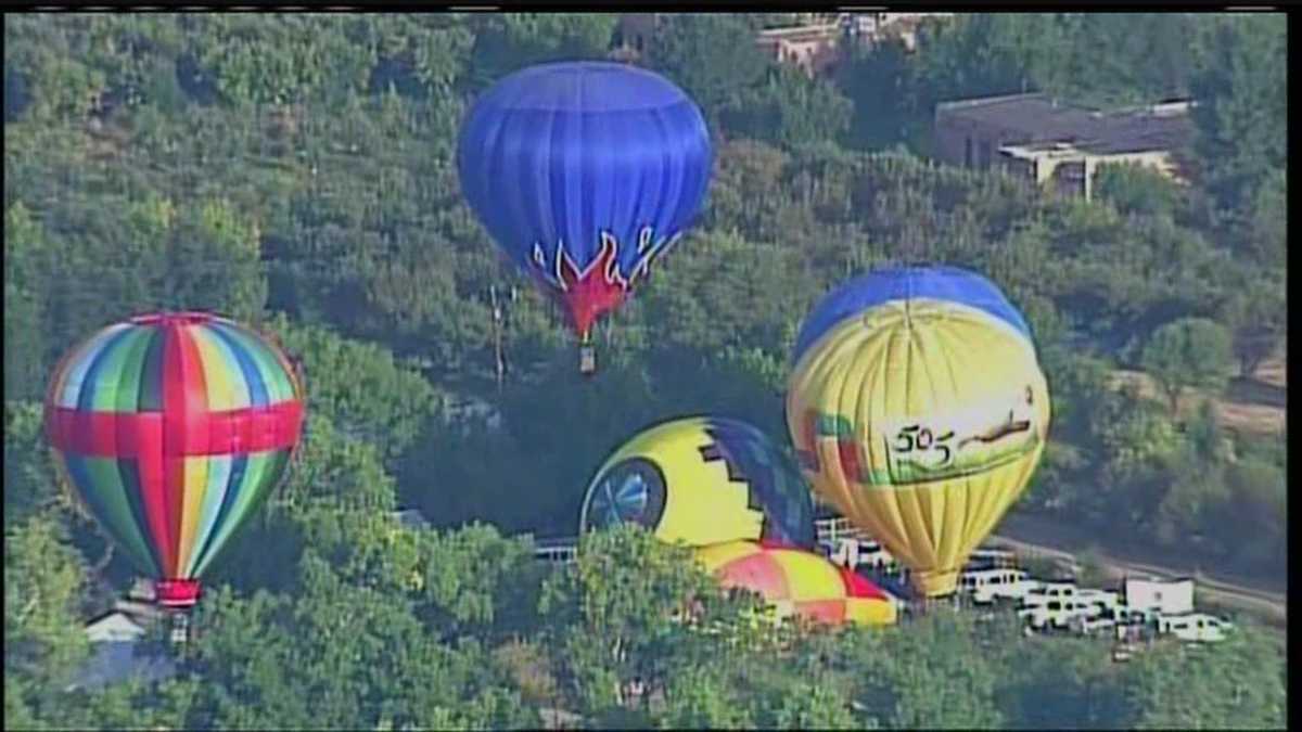 Balloons aloft above ABQ for Fiesta Tuesday