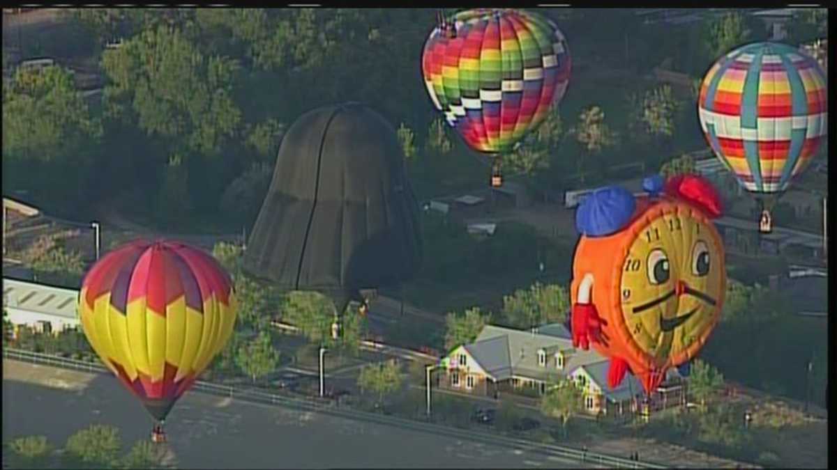 Balloons aloft above ABQ for Fiesta Tuesday