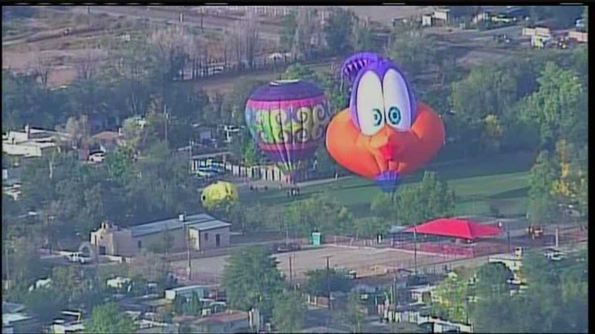 Balloons aloft above ABQ for Fiesta Tuesday