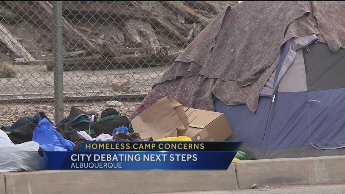 Homeless camp pops up near downtown