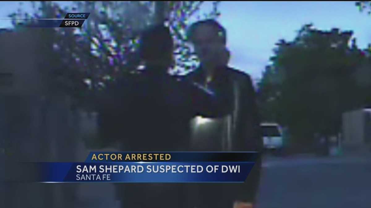 Dashcam video: Sam Shepard fails field sobriety test