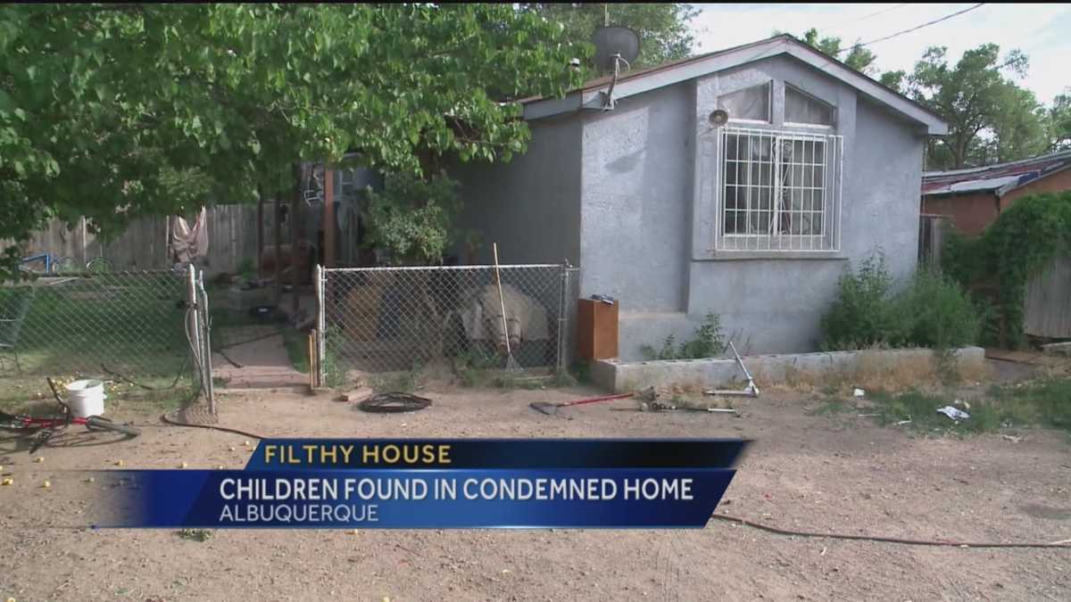 Children found in condemned home