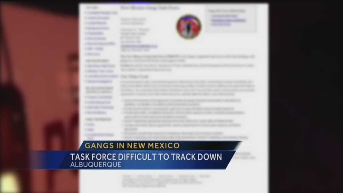 New Mexico Gang Task Force difficult to track down